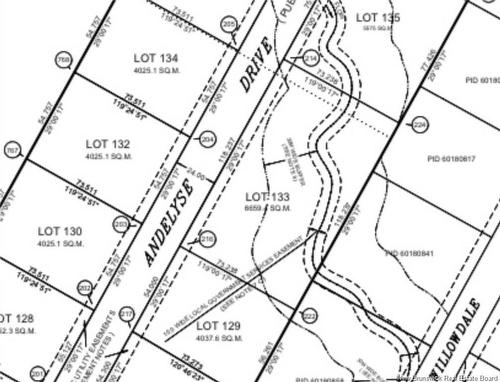 Lot #133 Andelyse Dr, Waasis, NB, E3B 0V5 - vacant land for sale ...